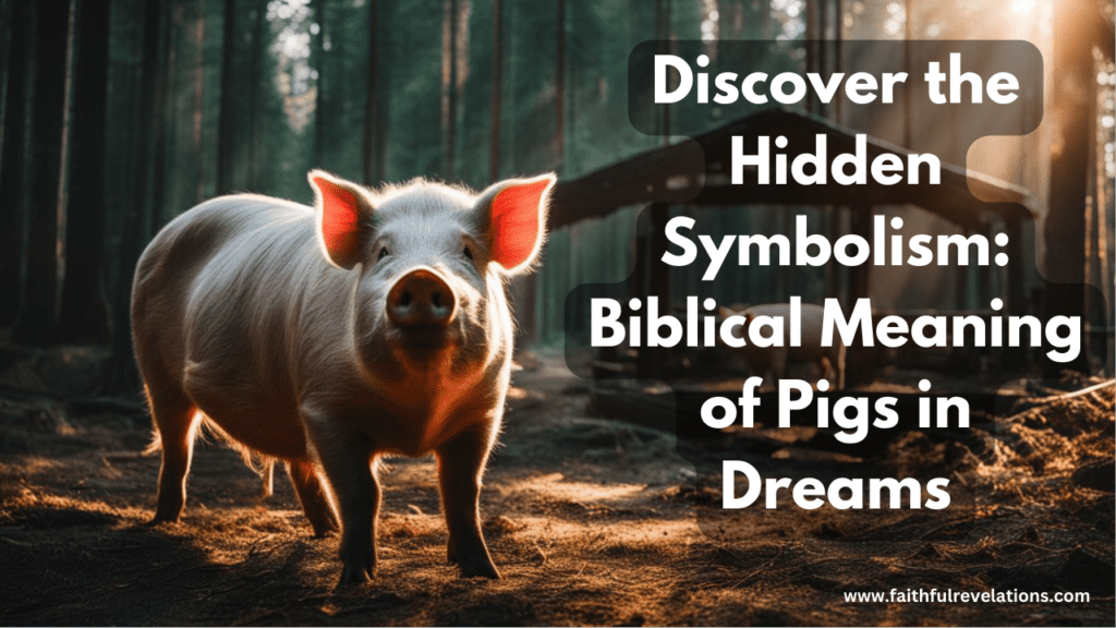 Biblical Meaning of Pigs in Dreams: Symbolism Revealed